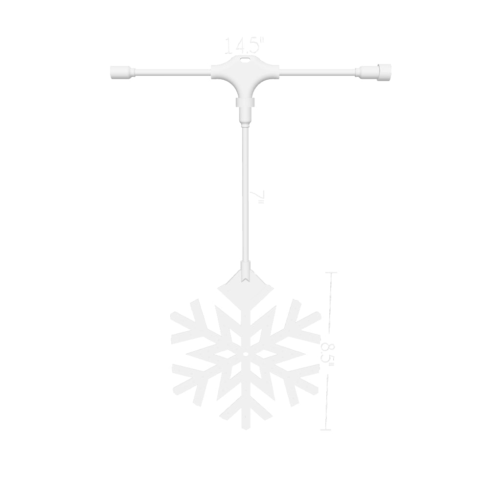 PREORDER Snowflake (Large) Waterproof, Outdoor Ready and XLights Ready ...